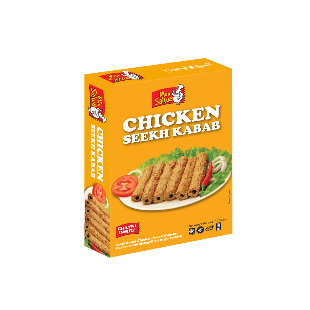 Mon Salwa Chicken Seekh Kabab (12 Pcs) 360 gms – UCAAZ