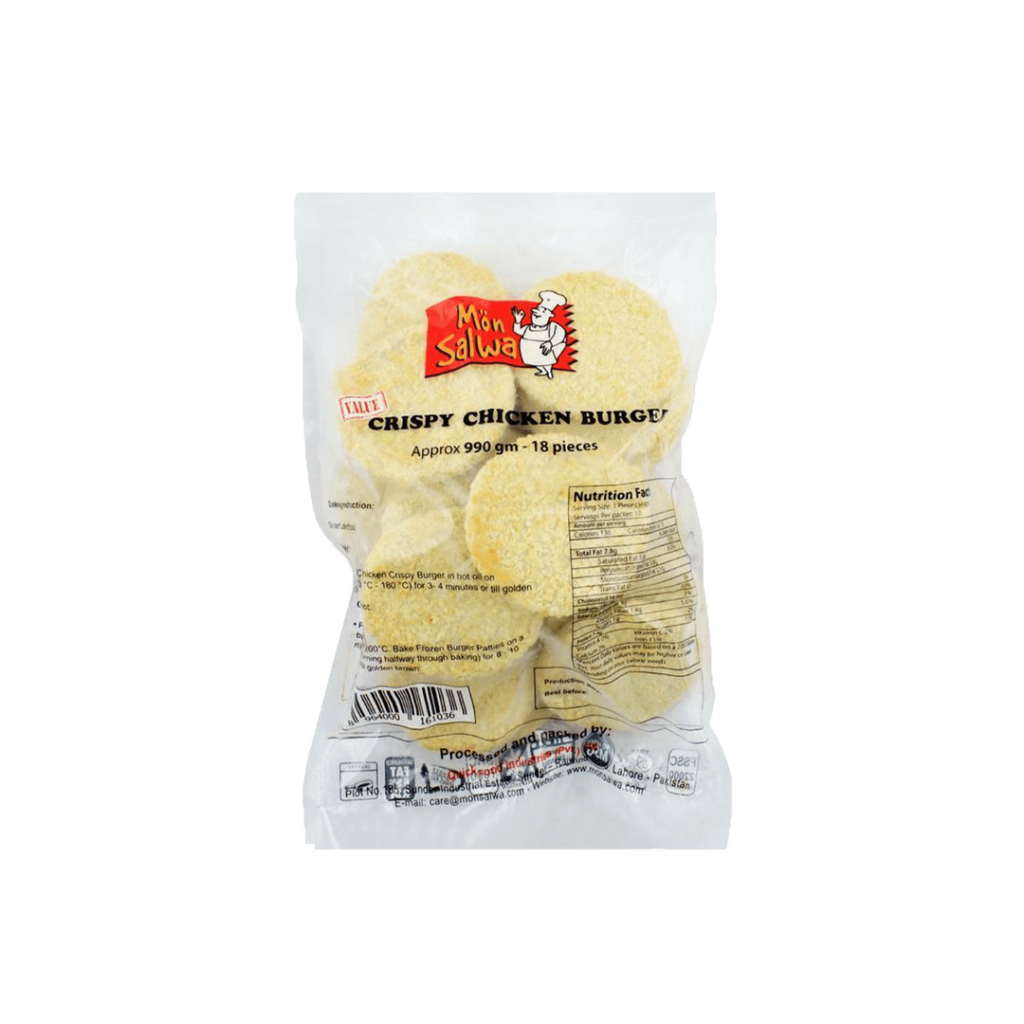 Mon Salwa Crispy Chicken Burger Poly Pack 1000 gms – UCAAZ