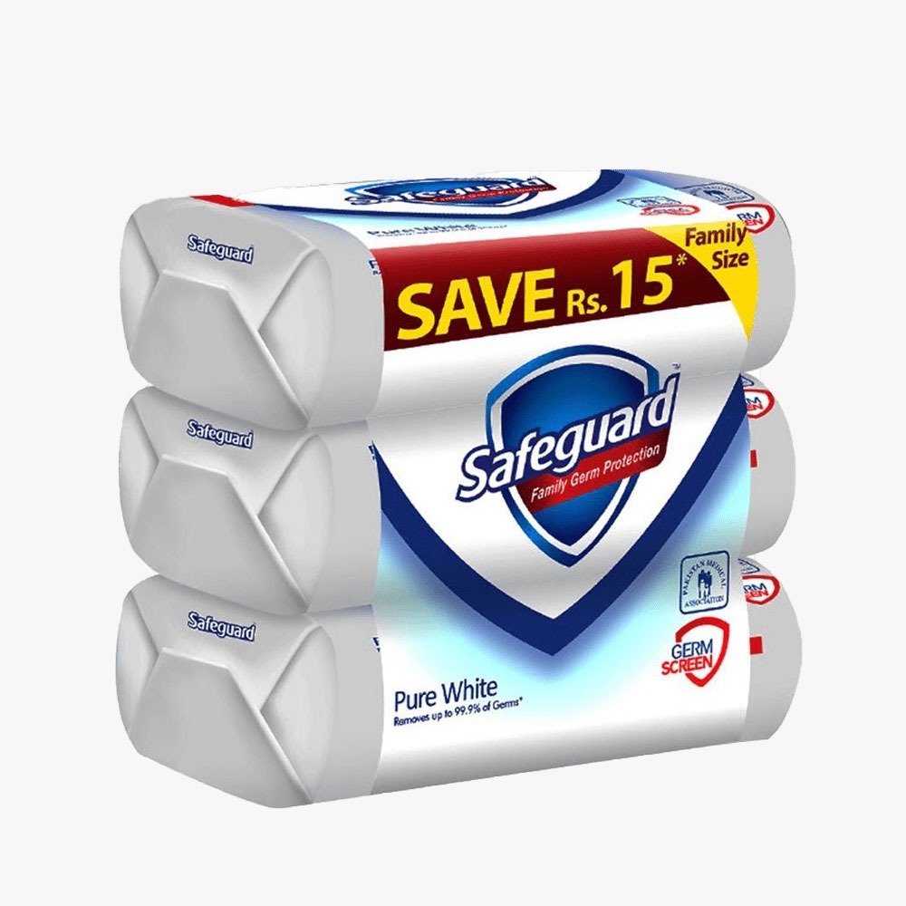 SAFEGUARD SOAP PURE WHITE 135GX3S PACK – UCAAZ