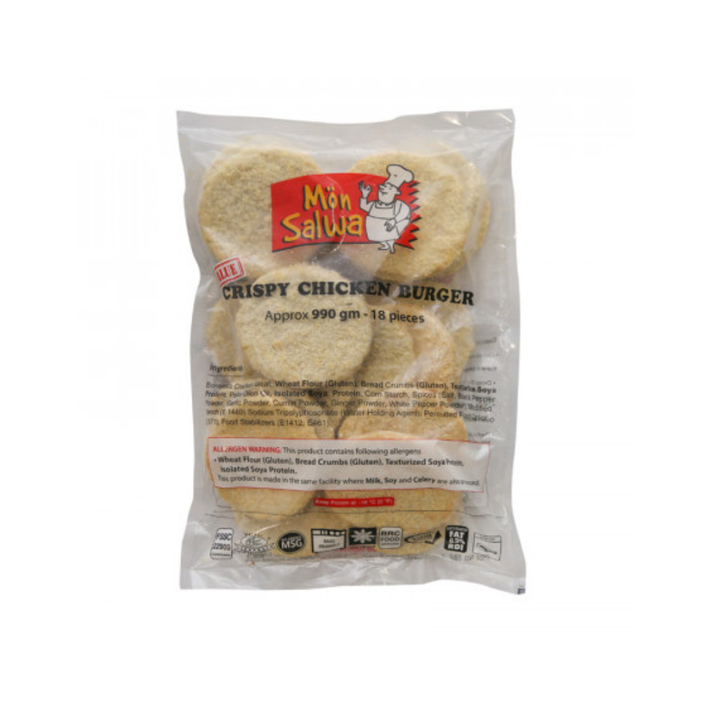 Mon Salwa Crispy Chicken Burger Poly Pack 1000 gms – UCAAZ